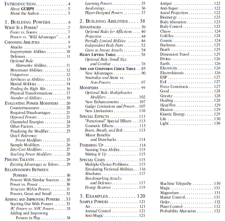 Let's GURPS: Review: GURPS Powers