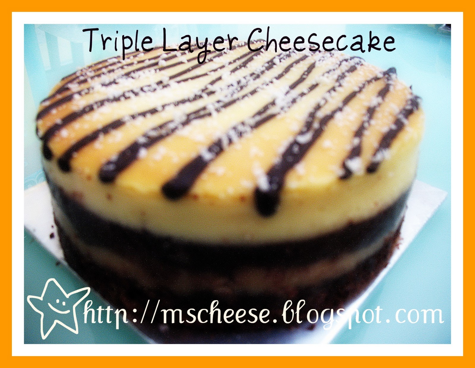 MS Cheese - A Gift to Cheesecake Lover: Triple Layer Cheesecake