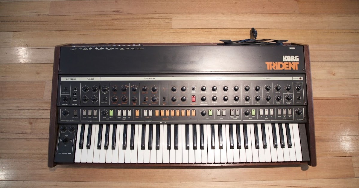 MATRIXSYNTH: Korg Trident MK1 Analog Vintage Synth SN 330025