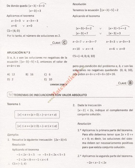 VALOR ABSOLUTO EJERCICIOS RESUELTOS PDF