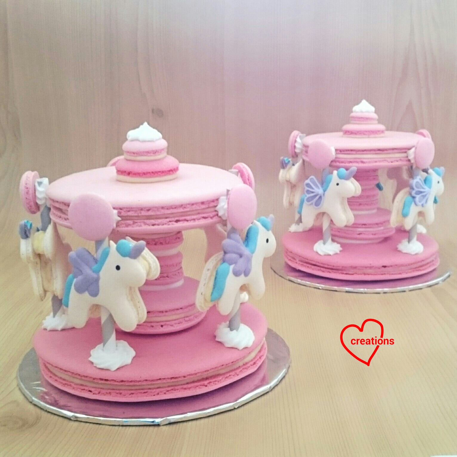 Loving Creations for You: Unicorn Macaron Carousel II (reduced sugar ...