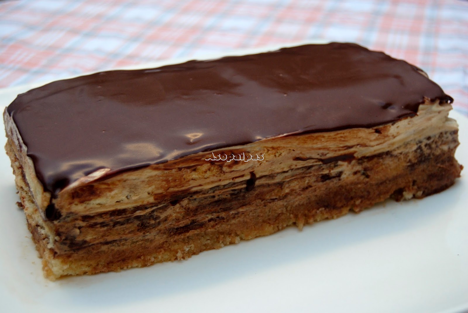 Tarta Ópera . Receta | Asopaipas. Recetas de Cocina Casera