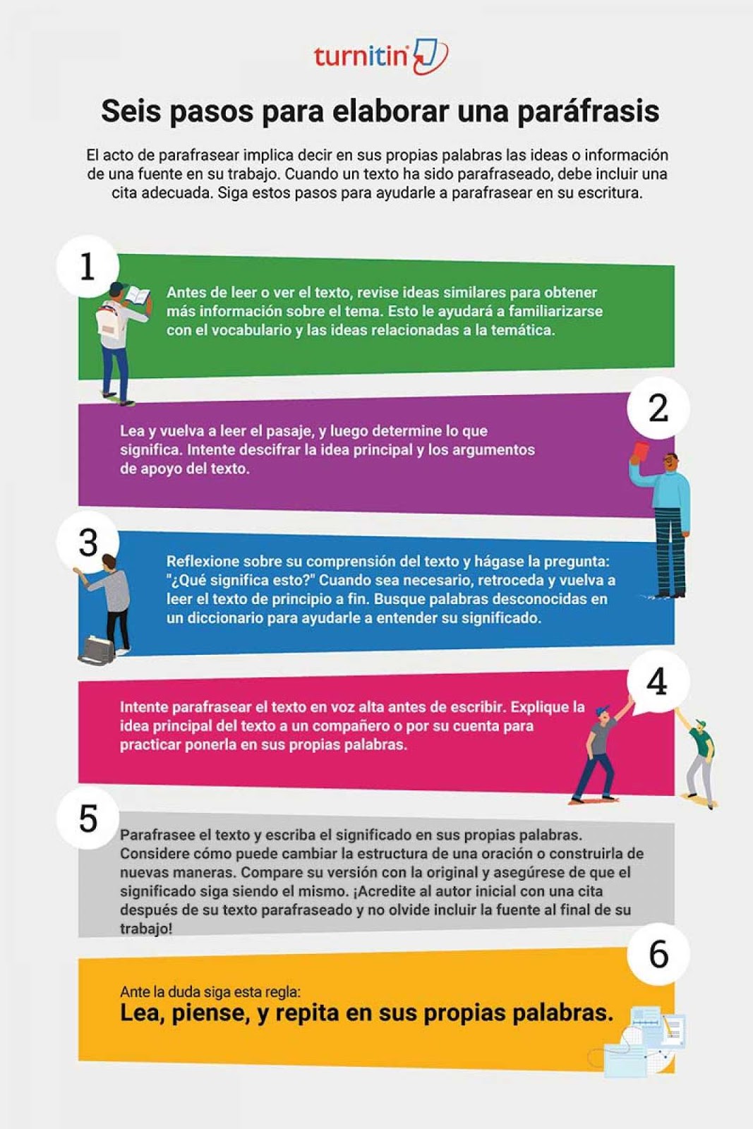 Yo, maestro: Seis pasos para elaborar una paráfrasis