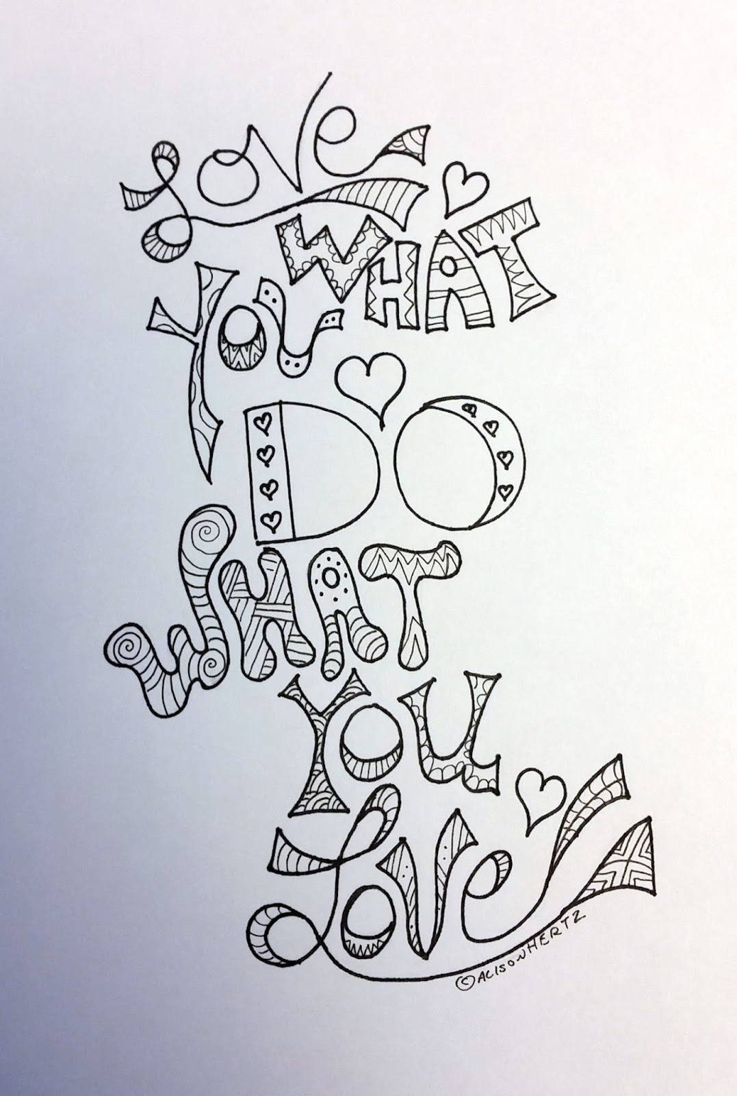 On My Mind: A Month of HAND LETTERING in Doodle Day