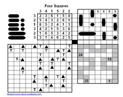 Four Squares: F1: Solution