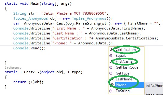 Tuples and Anonymous Type in C# ~ Guruji Point - Code You Want To Write