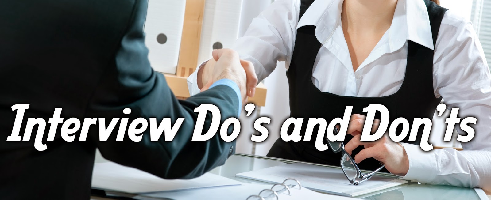 dress in sparkles: interview do's and don'ts