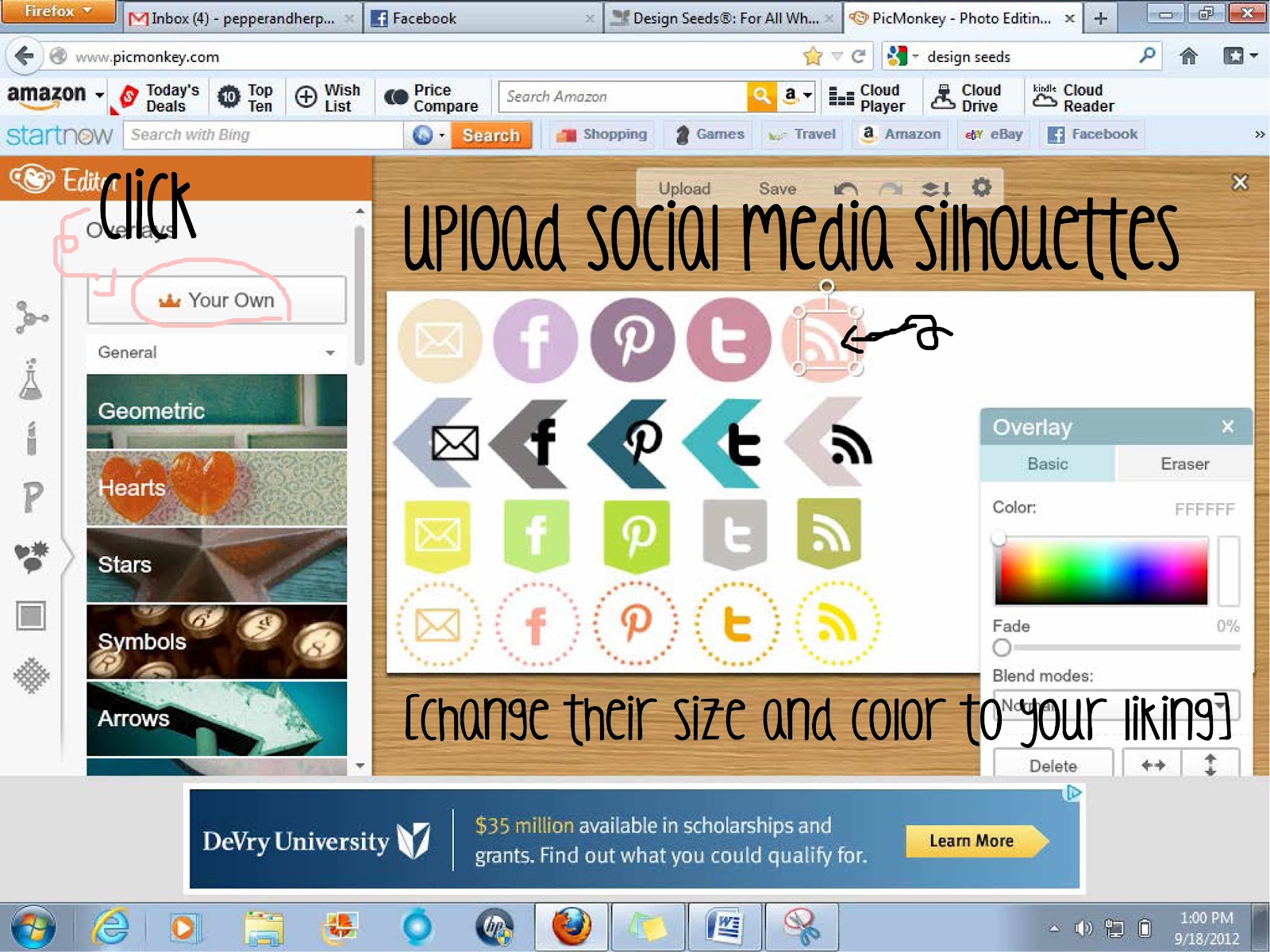 Tutorial: Make Your Own Social Media Icons - Lizzandco_
