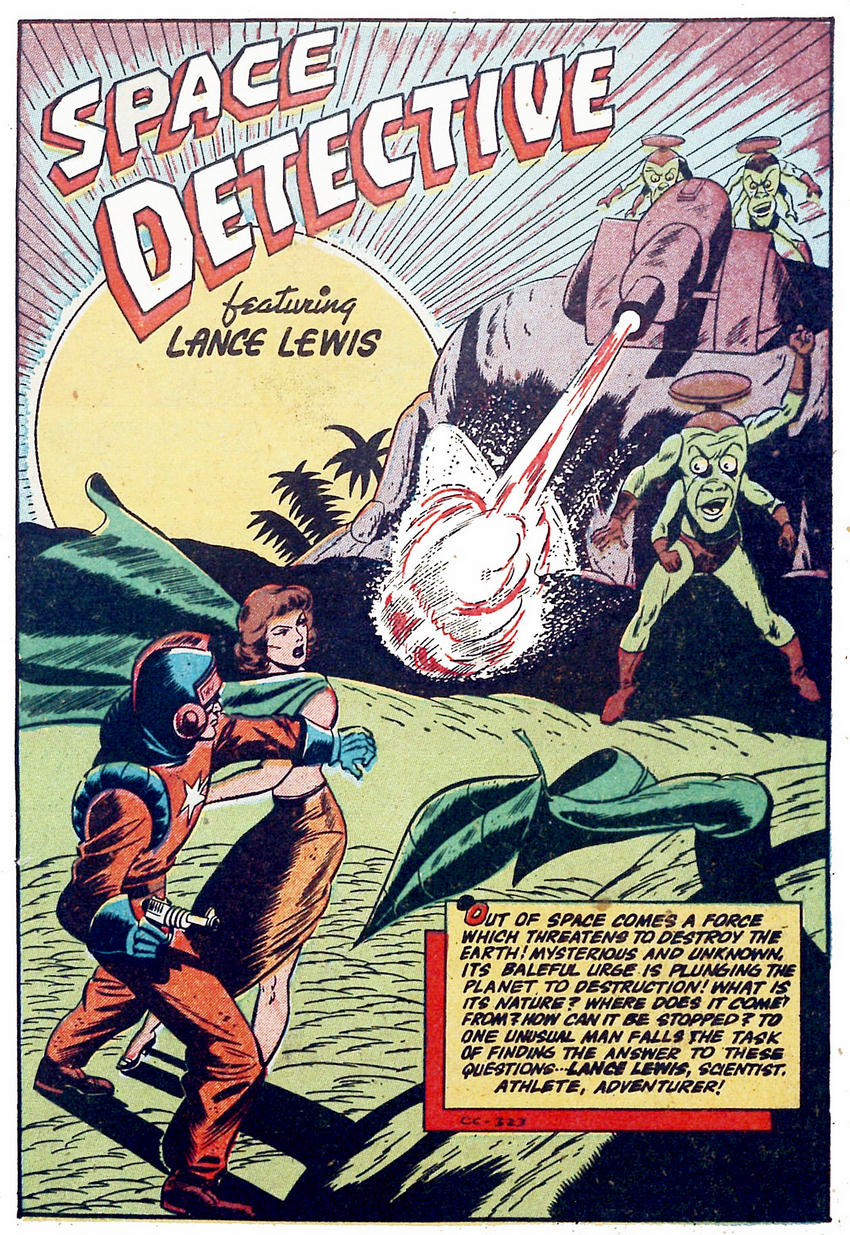 Pappy's Golden Age Comics Blogzine: Number 2035: Lance Lewis battles Mr Potato Head