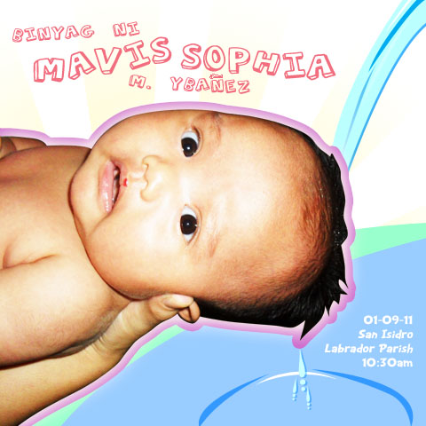 Rainbow Stripes: Party invitations