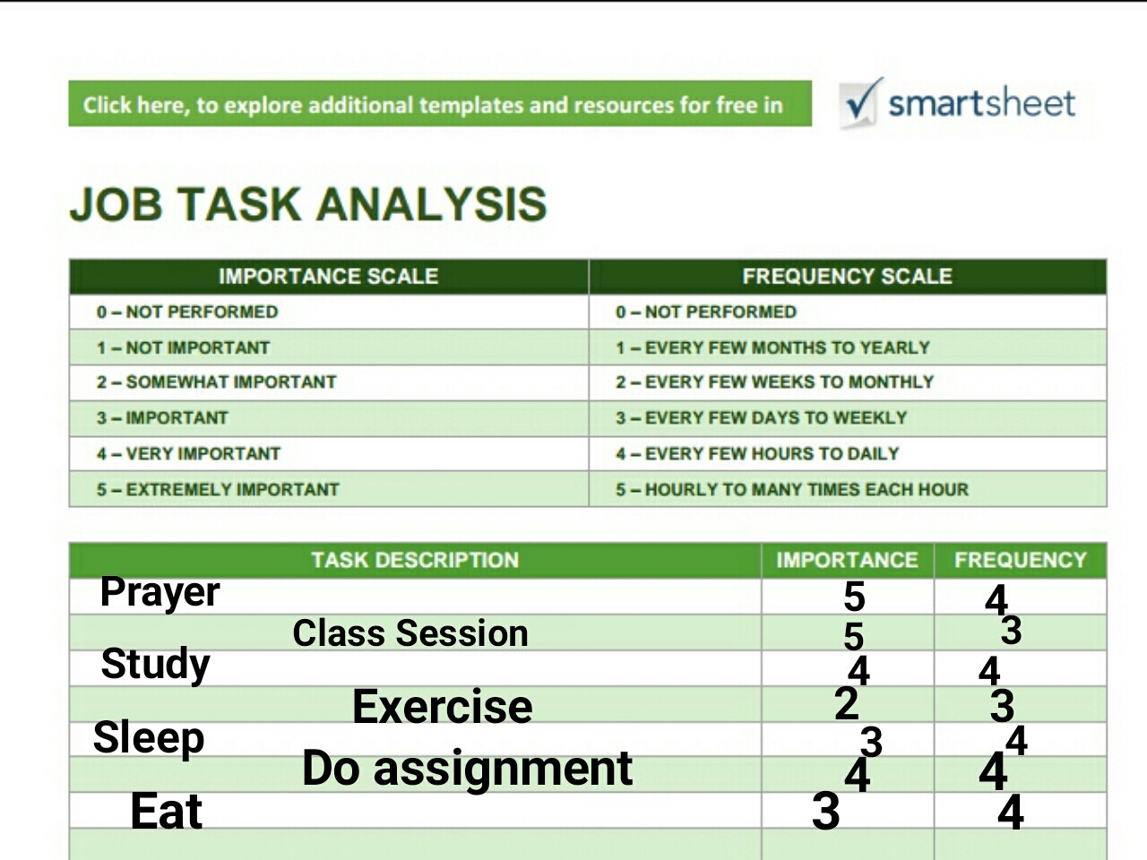 My Portfolio: 4)Job Task Analysis