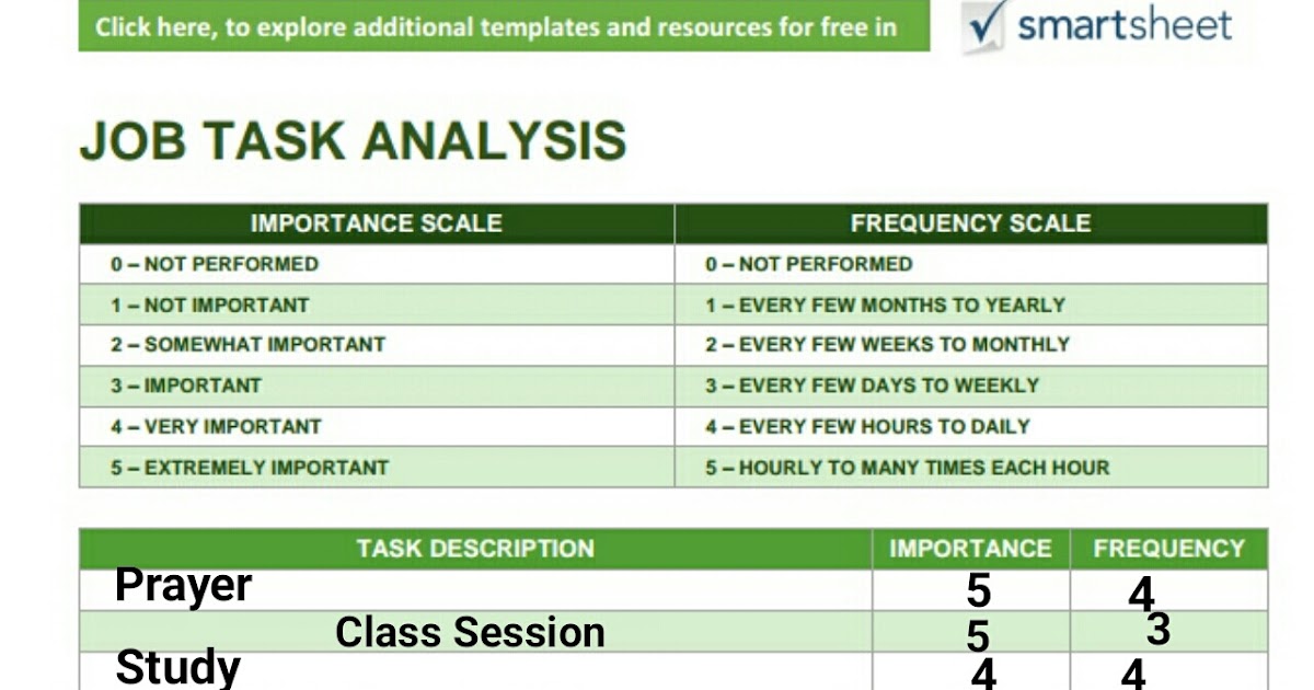 My Portfolio: 4)Job Task Analysis