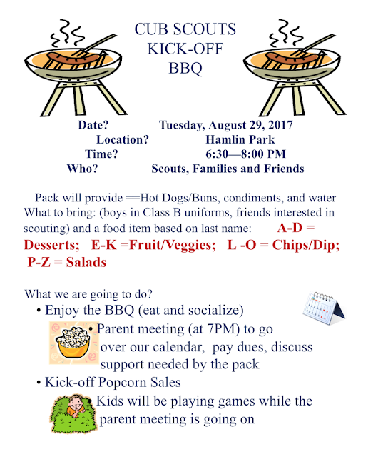 Shoreline Area News: Come for dinner - Cub Scout BBQ held Tuesday in ...