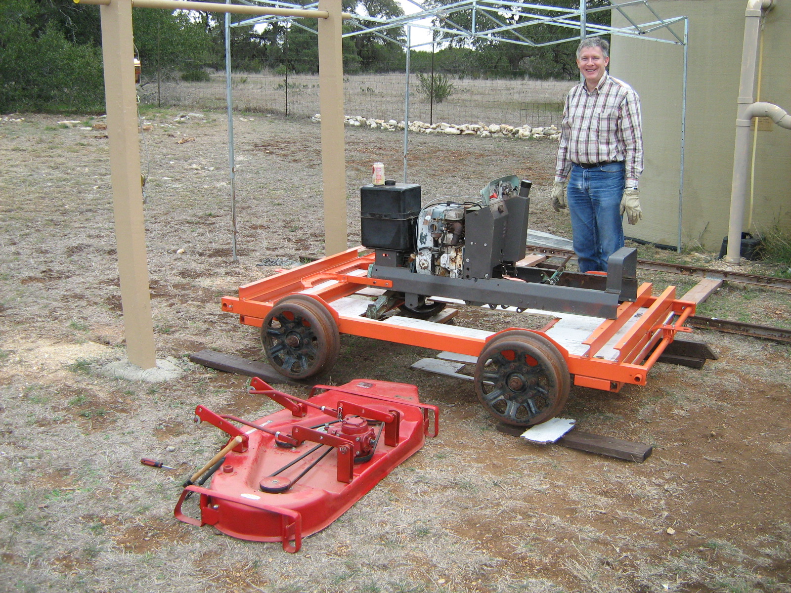 RPI projects: Rail-Mower Deck is Mounted, Passes First Operational Test