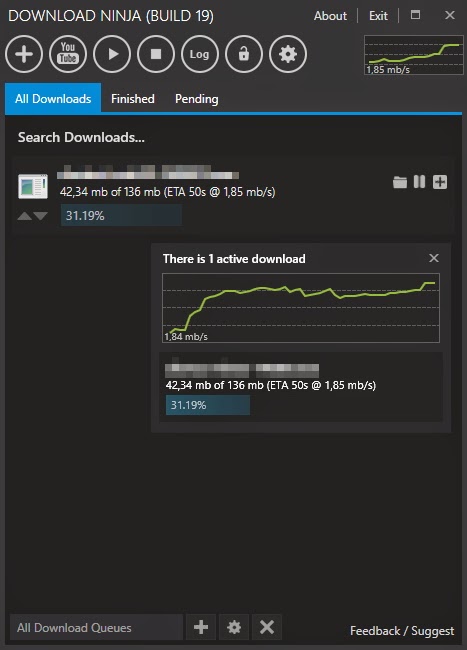 Download Ninja Build 33 [Interesante gestor y acelerador de descargas ...