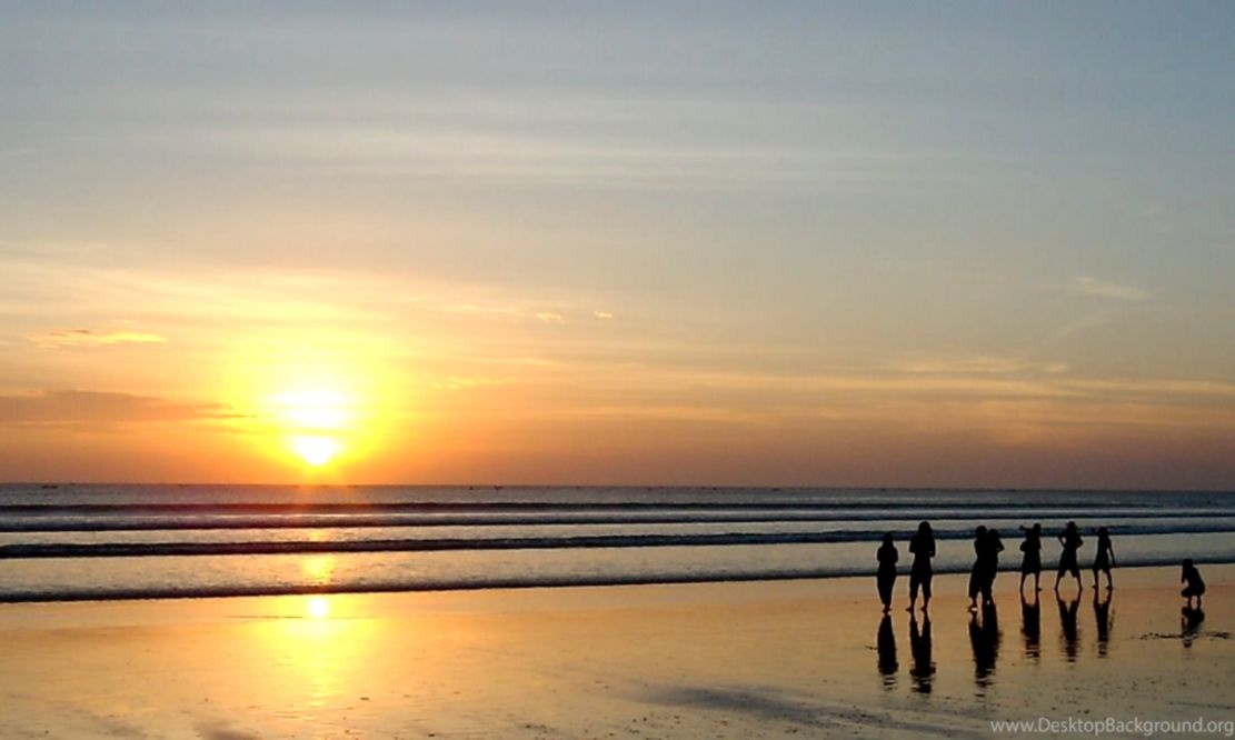 Sunset Kuta Bali Beach Hd Wallpaper Wide | Wallpapers Quality