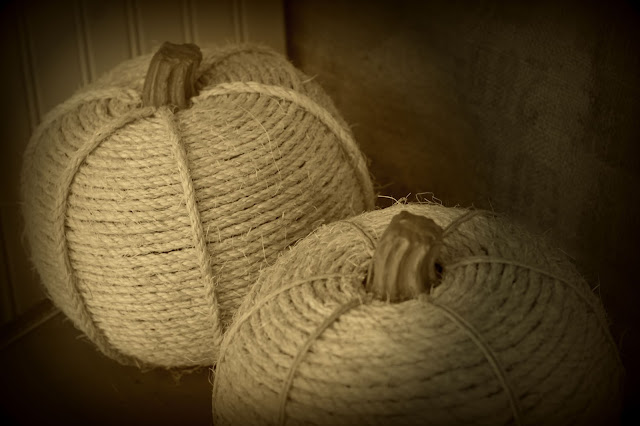 The B Farm : Rope Wrapped Pumpkins