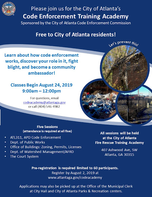 NPU-S Atlanta: City of Atlanta Code Enforcement Training Academy ...