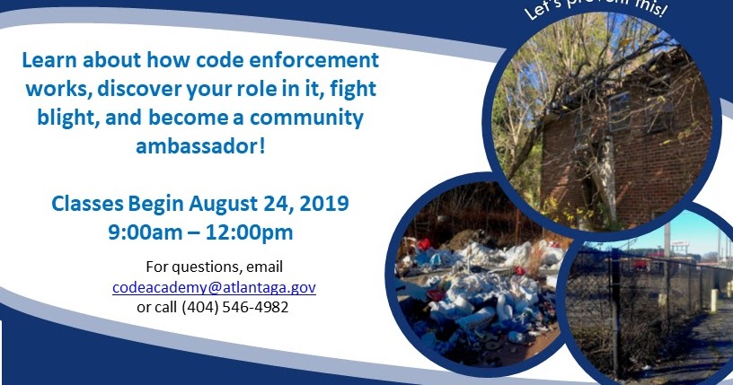 NPU-S Atlanta: City of Atlanta Code Enforcement Training Academy ...