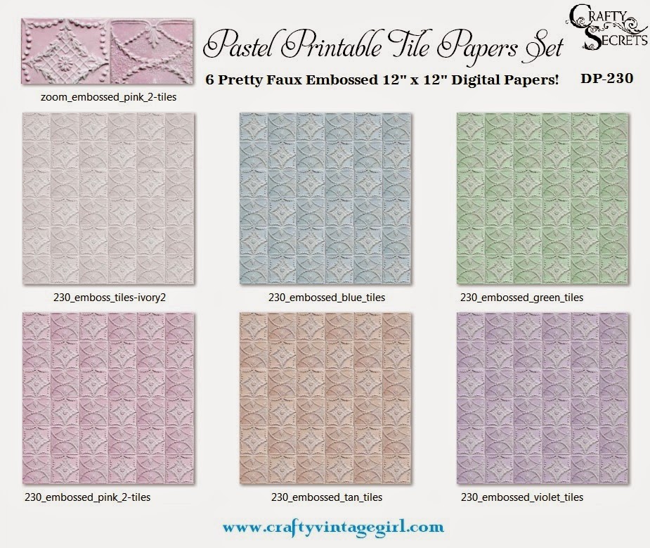 Crafty Secrets Heartwarming Vintage Ideas and Tips: New Digital Faux ...