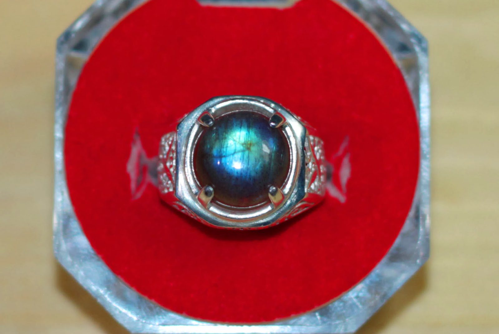 jual beli segala rupa: Batu Cincin Labradorite feldspar Ceylon 100% ...