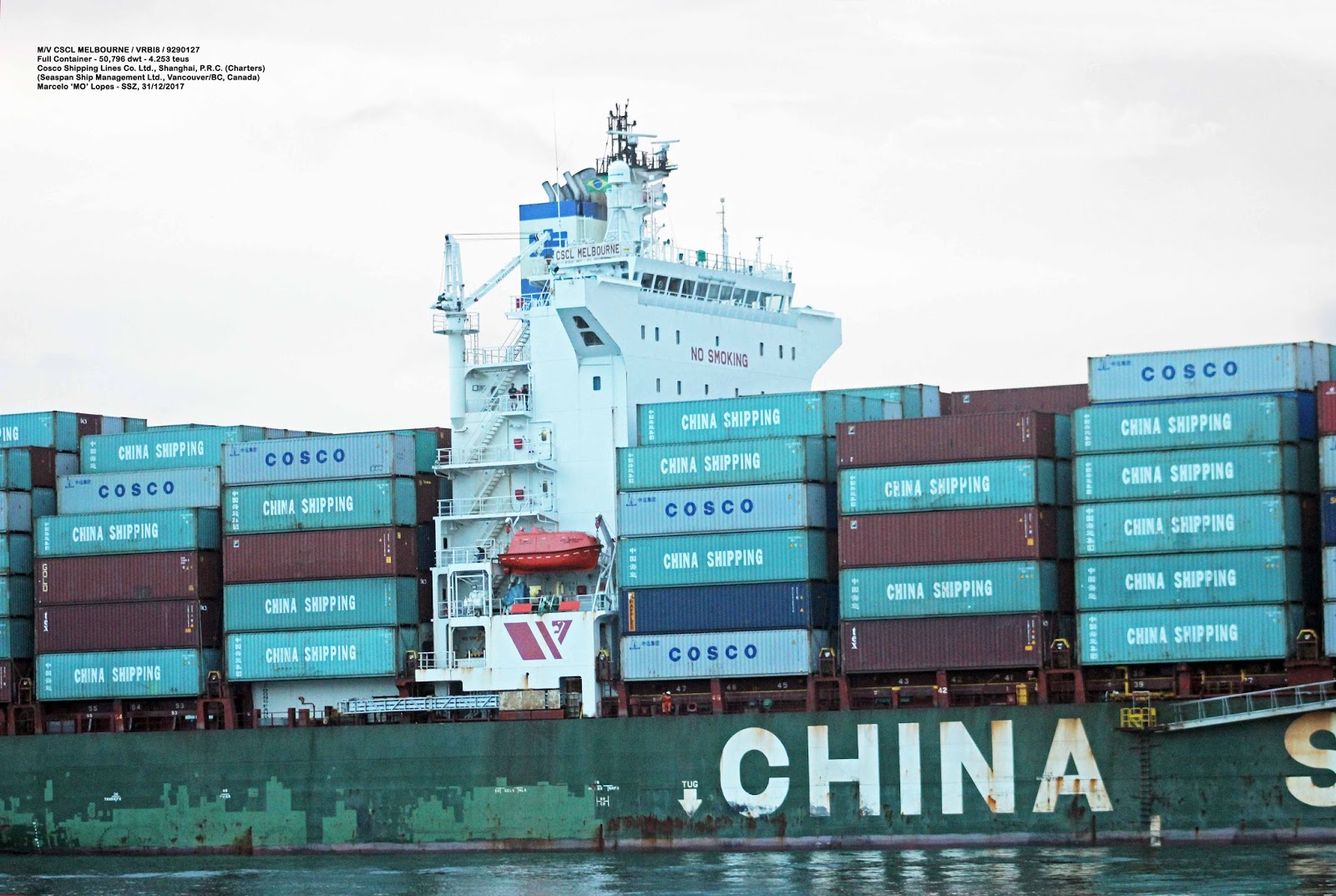 Santos Shiplovers: M/V CSCL Melbourne / VRBI8, Last vessel departs ...