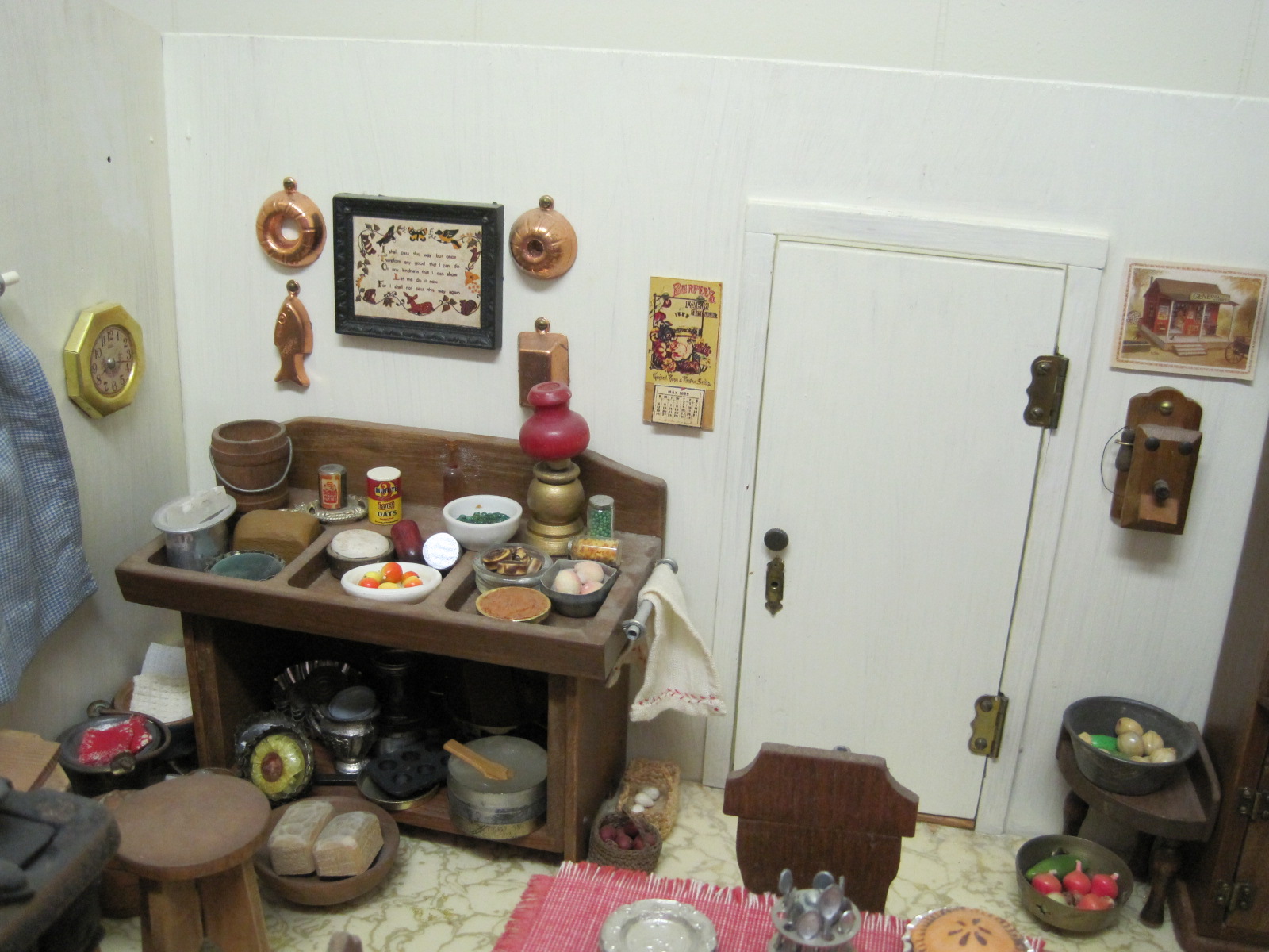 My Red Cape: A Little Red House, my Mother's miniatures