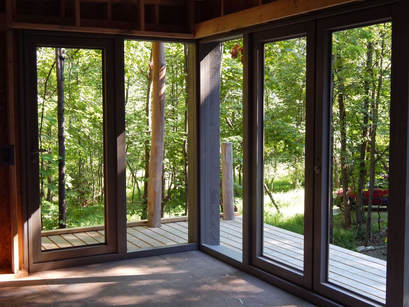 The Lake House Project: Catching up...Installing the Window Frames and ...