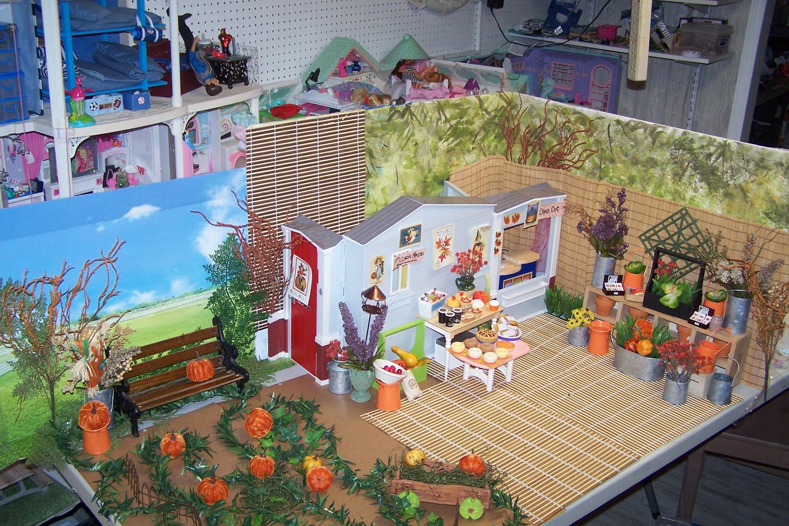 Barbie:OldNewGreenRedo : DIY Diorama: Outdoor Pumpkin Farm