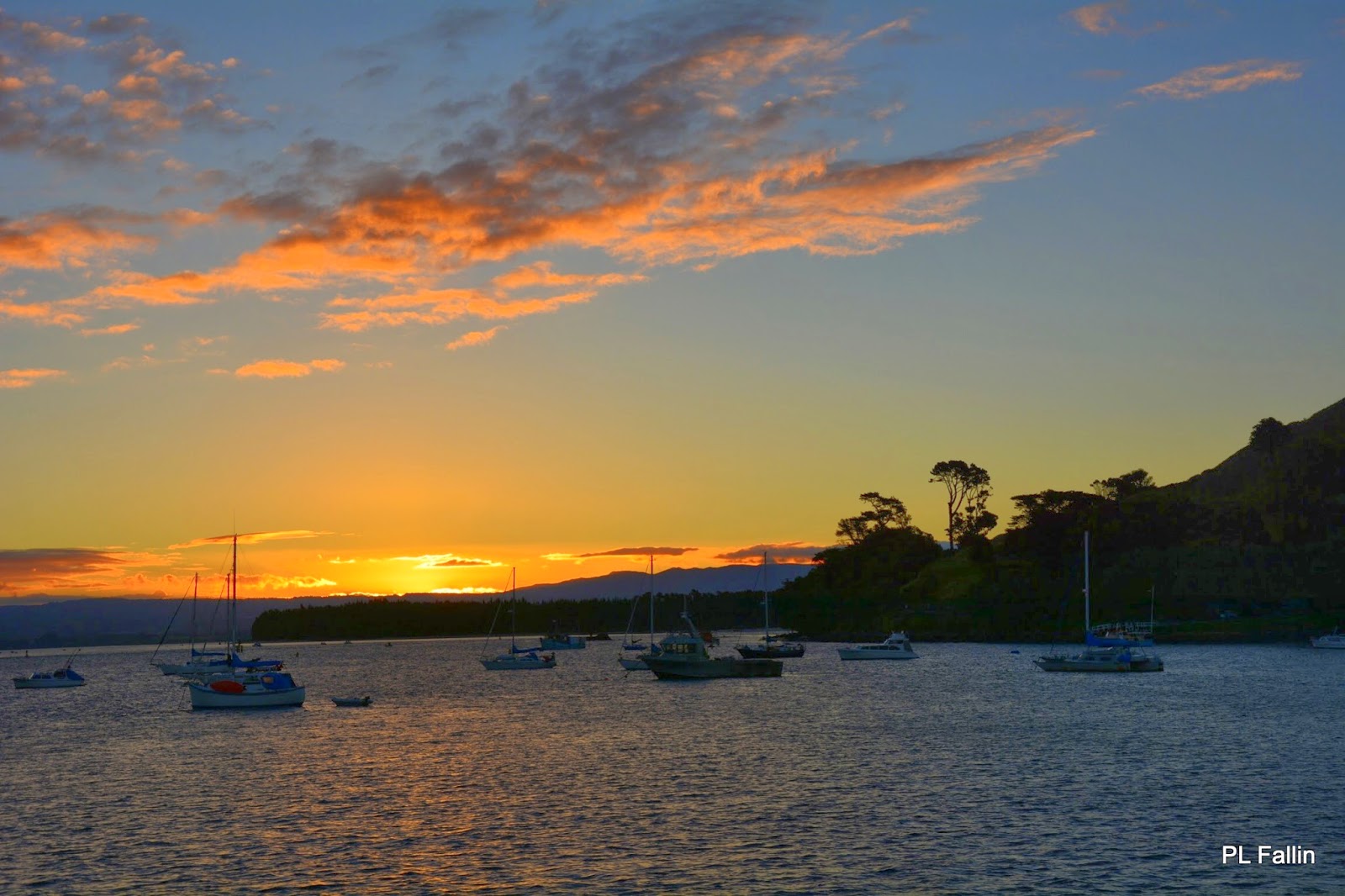 PL Fallin Photography: Sunset at Tauranga Harbour, New Zealand