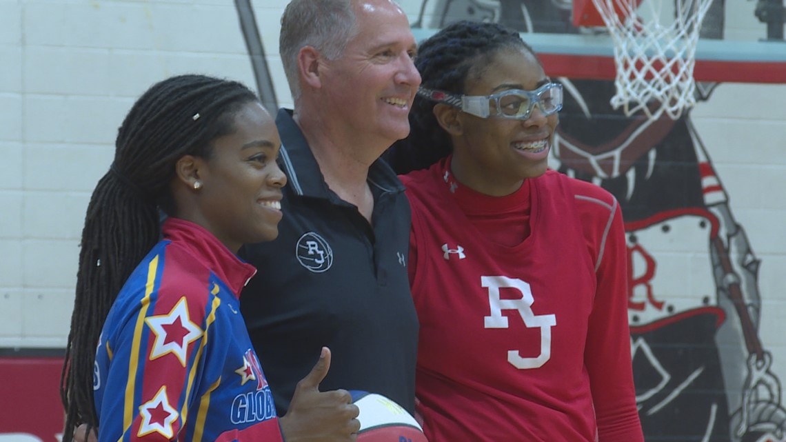 Stanford FBC: Recruit News: Fran Belibi and the Harlem Globetrotters