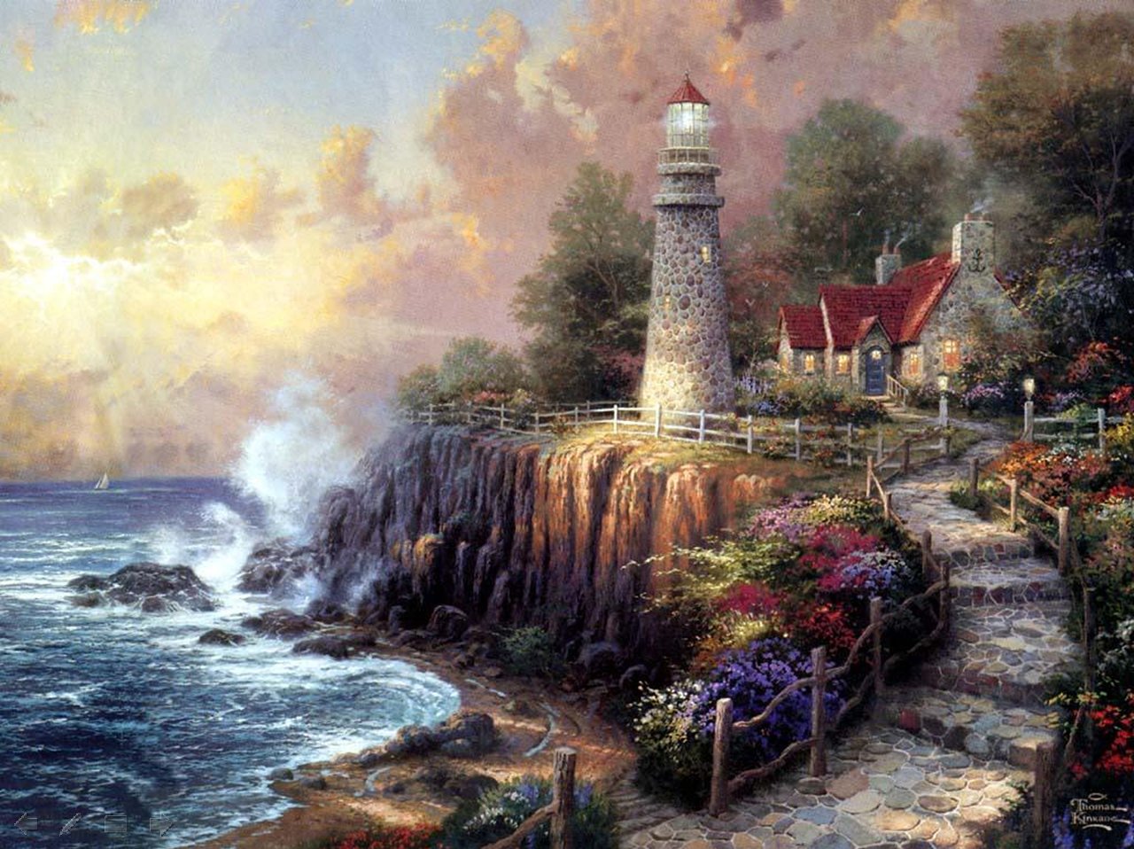 Selección de Paisajes variados de Thomas Kinkade