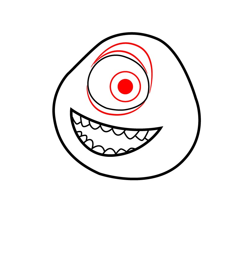 How To Draw Mike Wazowski