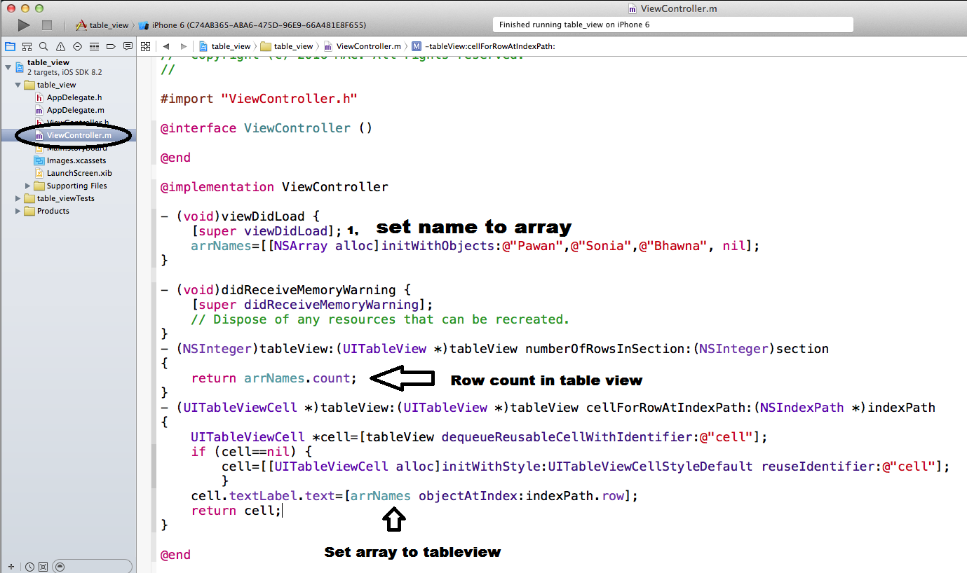 How to use UITableView