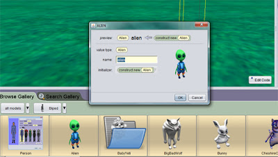 Alice Tutorials: Computer Programming in 3D: Alice 3.1 Tutorial Part 2: Adding Objects to the Scene