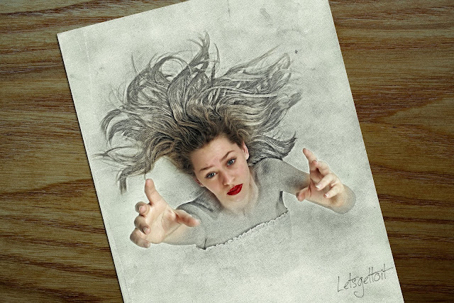 3D Sketch Drawing Effect — Photoshop Tutorial | dR Design Resources