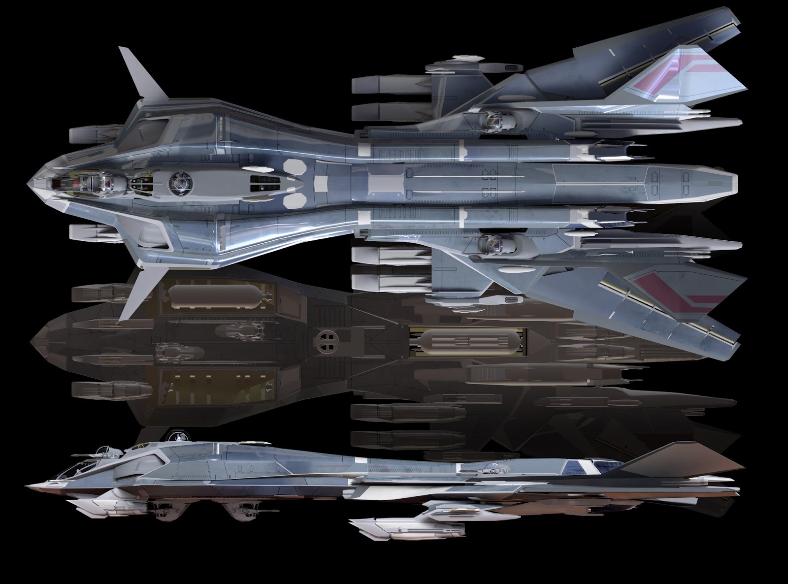 Star Citizen Spaceship: Star Citizen: Retaliator Base Model