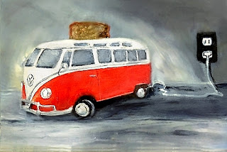 Sunny Avocado: Red VW Bus Toaster