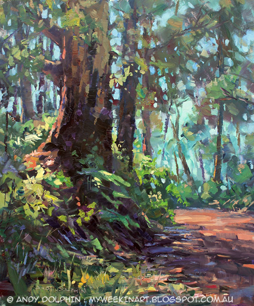 My Week in Art: Karri: a plein air landscape in oil