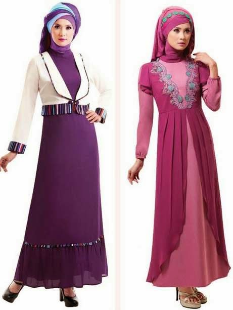 40 Gambar Desain Baju Muslim Remaja Tren 2017