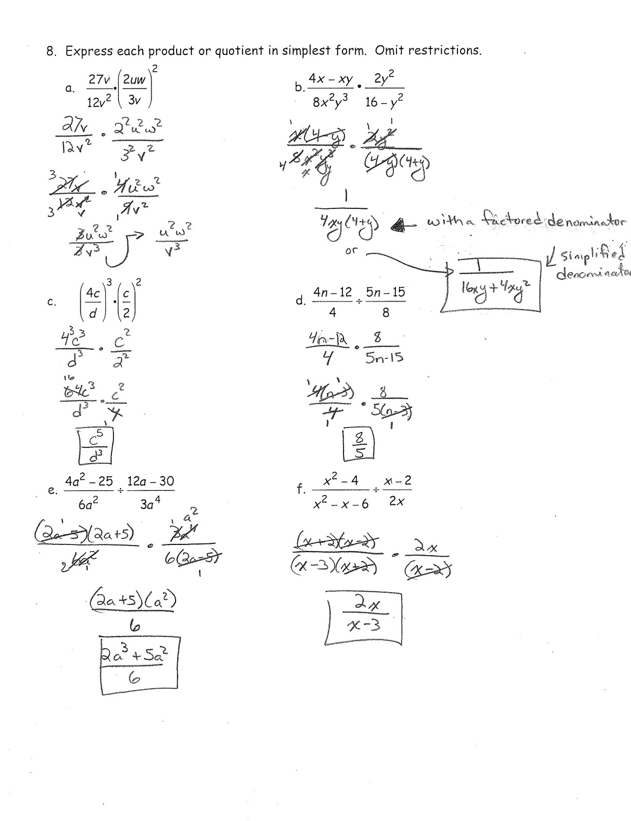 Iroquois Algebra Blog: Unit 5 Quiz A Review Sheet
