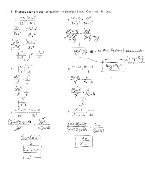 Iroquois Algebra Blog: Unit 5 Quiz A Review Sheet