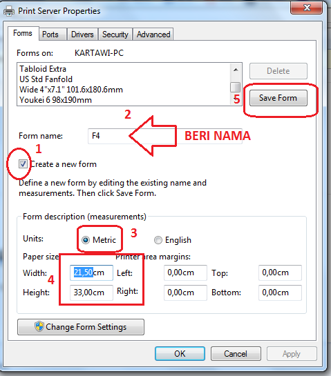 MENAMBAH UKURAN KERTAS PADA PRINTER