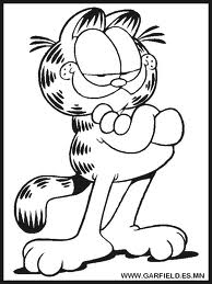 LAMINAS PARA COLOREAR - COLORING PAGES: Garfield para colorear