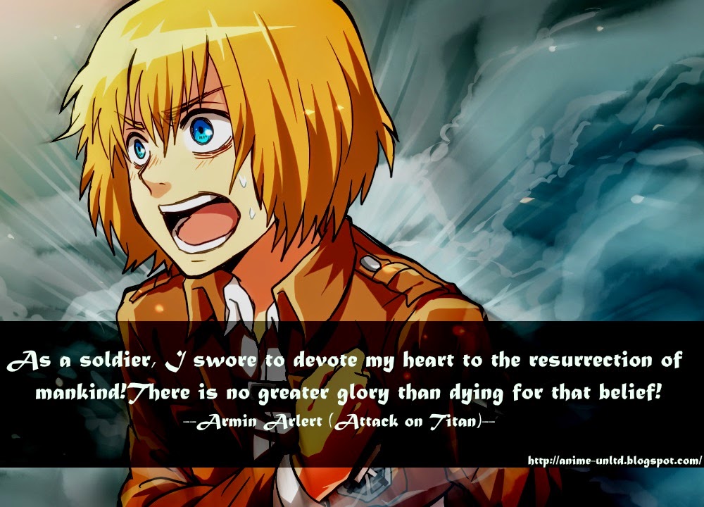 My Anime Review: Attack on Titans Quotes