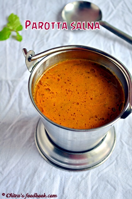 PAROTTA SALNA | VEGETABLE SALNA FOR PAROTTA | Chitra's Food Book