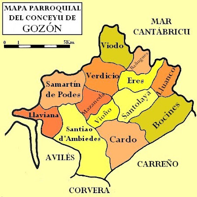 Parroquies d'Asturies: Gozón