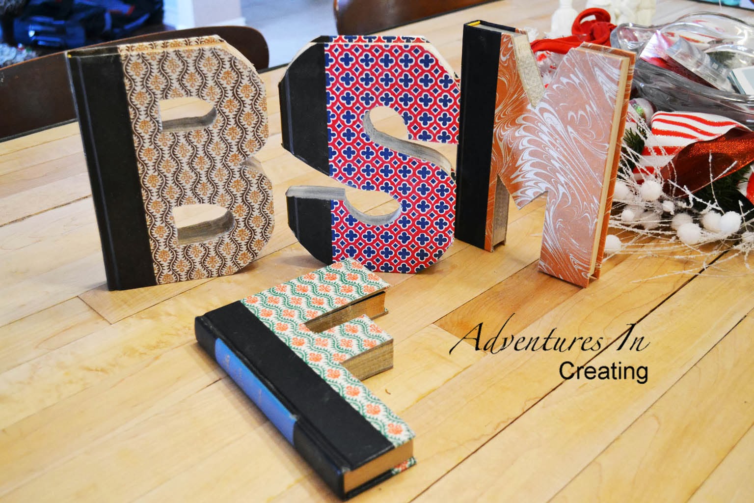 Adventures In Creating: Vintage Book Letters