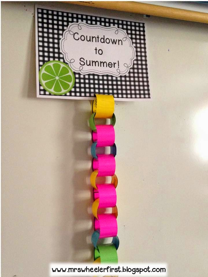 Mrs. Wheeler's First Grade Tidbits: The Countdown Begins