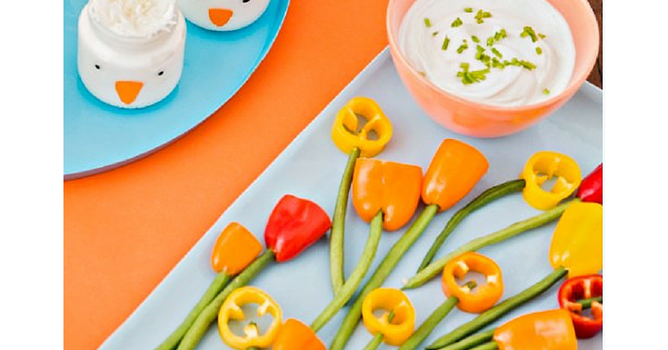 MOMMY BLOG EXPERT: Easy Veggie Flower Bouquet Kids Craft for Spring Fun ...